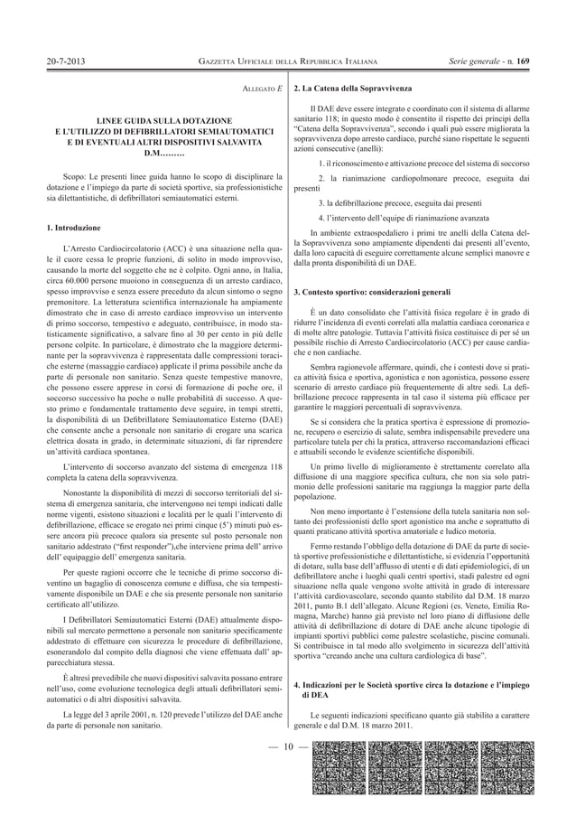 Legge balduzzi defibrillatori | PDF | First Aid | Injuries