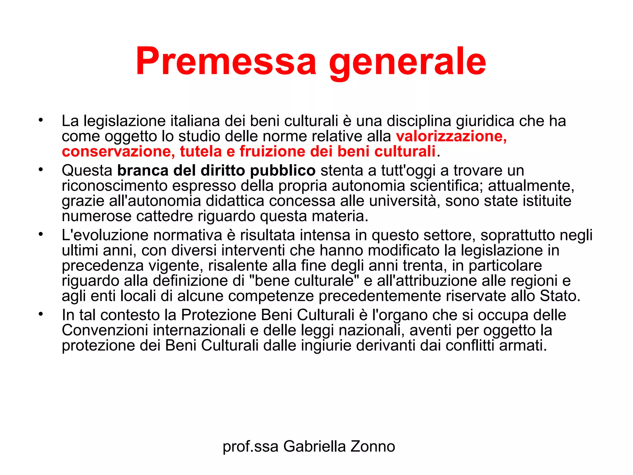 Legge bottai- la prima legge sui beni culturali | PPT