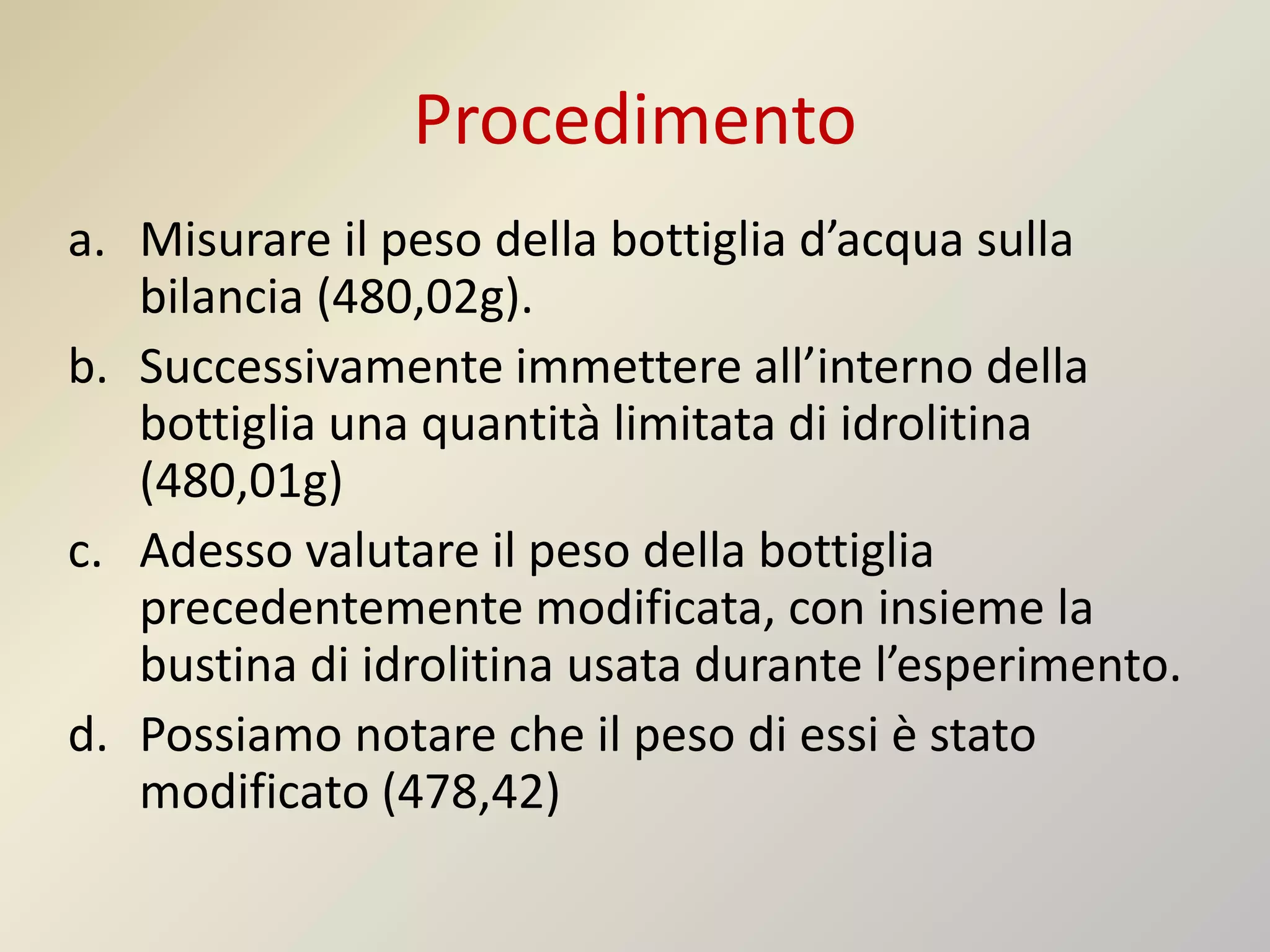 Legge di lavoisier | PPTX