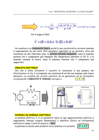 Legge di Ohm_Appunti | PDF