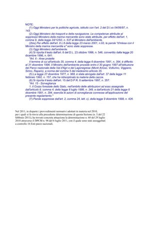 Legge quadro aree protette | DOC