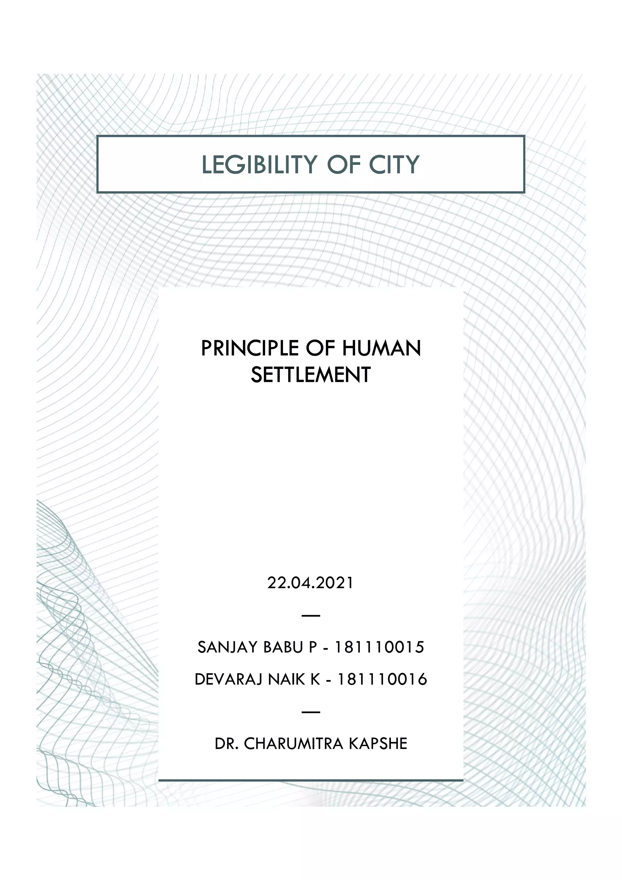 Legibility of city | PDF