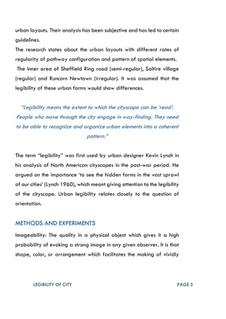 Legibility of city | PDF