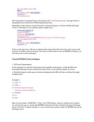 Legiment Techniques of IDS/IPS Evasion | PDF