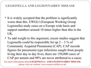 Legionella and legionnaires' disease | PPT