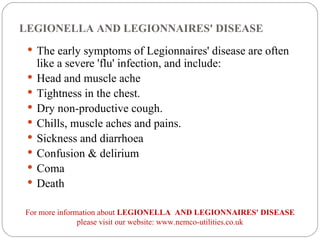 Legionella and legionnaires' disease | PPT