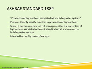 Legionella ashrae standard 188 | PPT