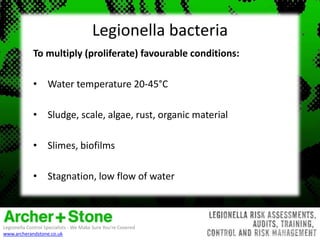 Legionella Control Health and Safety Training Course | PPTX