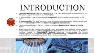 Legionella pneumonia | PPTX