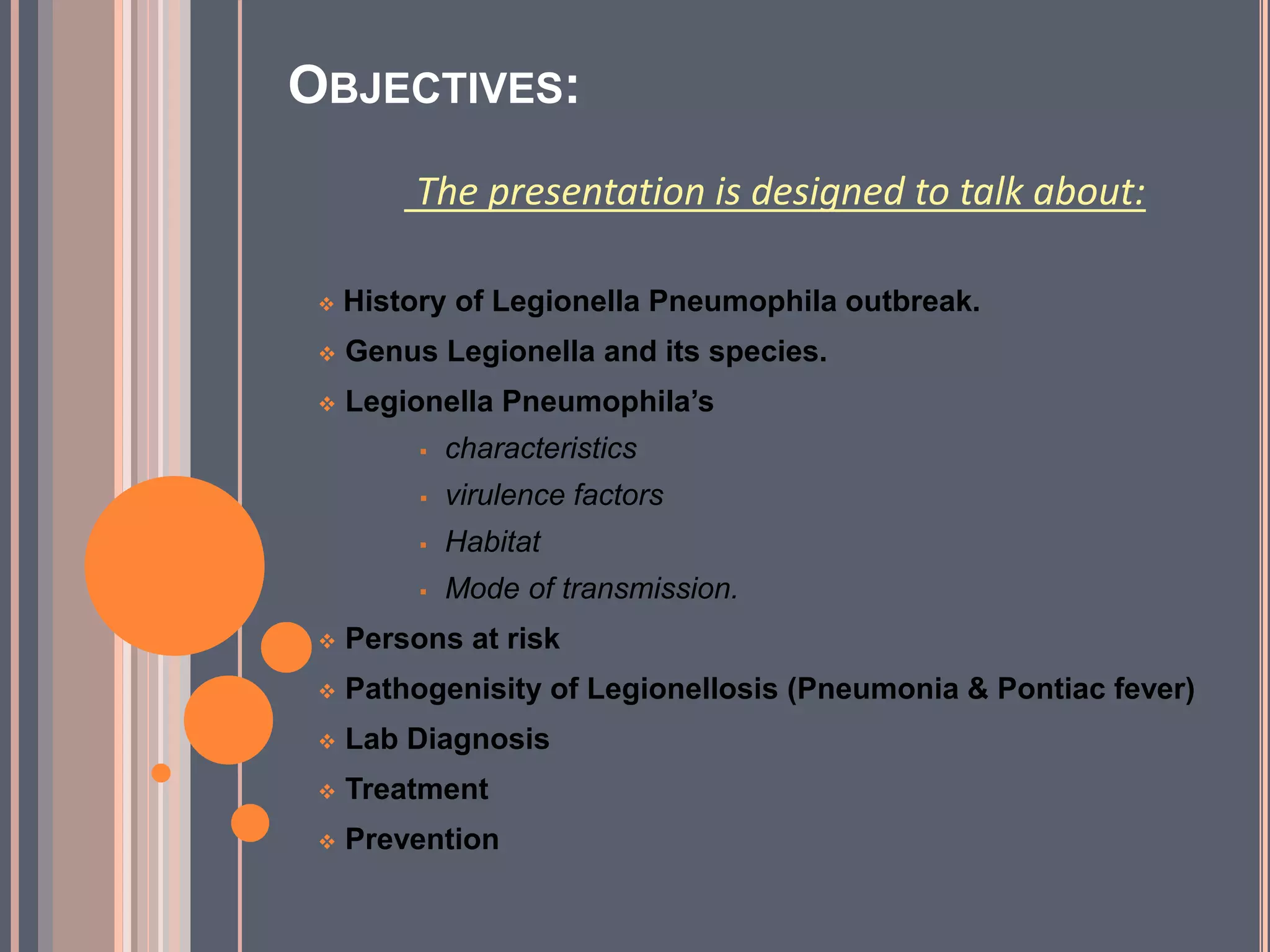 legionella Pneumophila | PPTX
