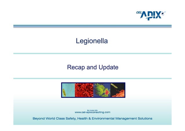 Legionella Presentation - NESHEP (Oct 2012) | PPT