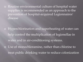 Legionnaire’s disease | PPTX
