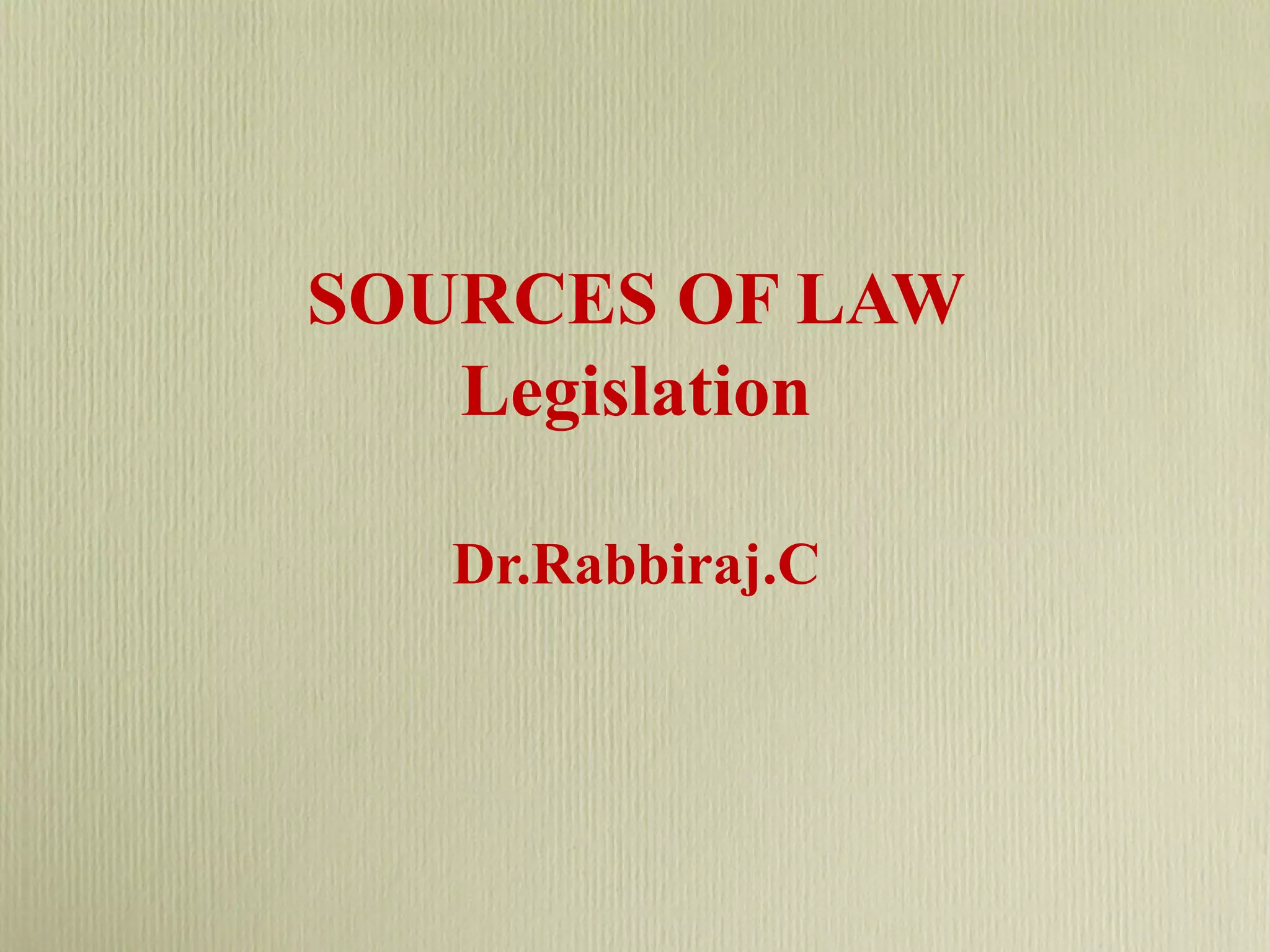 Legislation | PPT