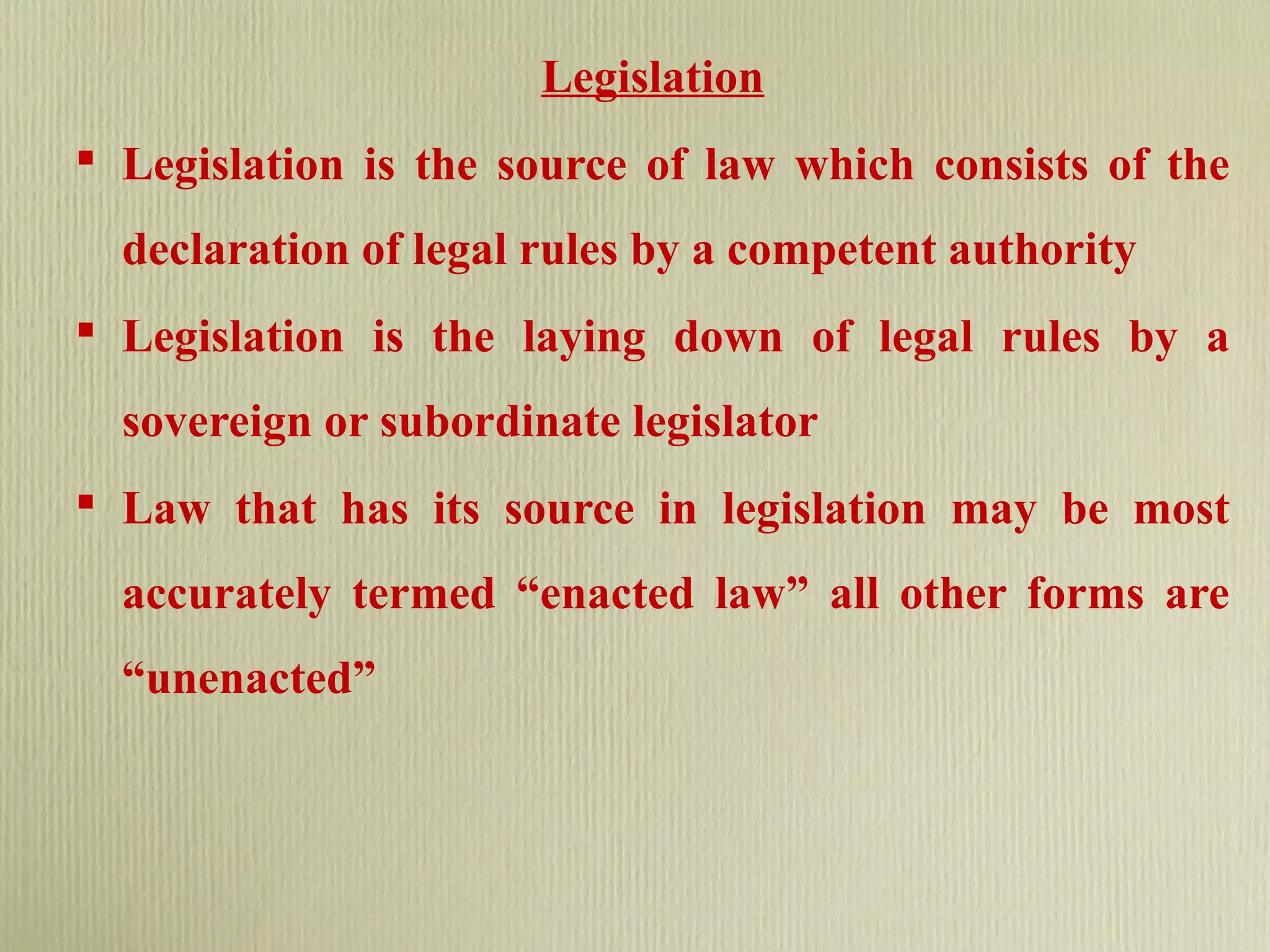 Legislation | PPT