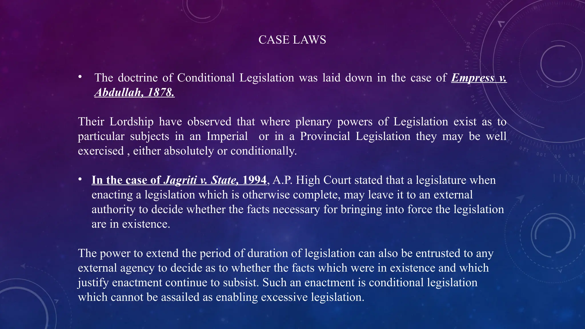 Legislation Its Types And Difference Between them With Case Laws.pptx