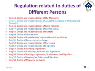 Legislation and duties of mining supervisors | PDF