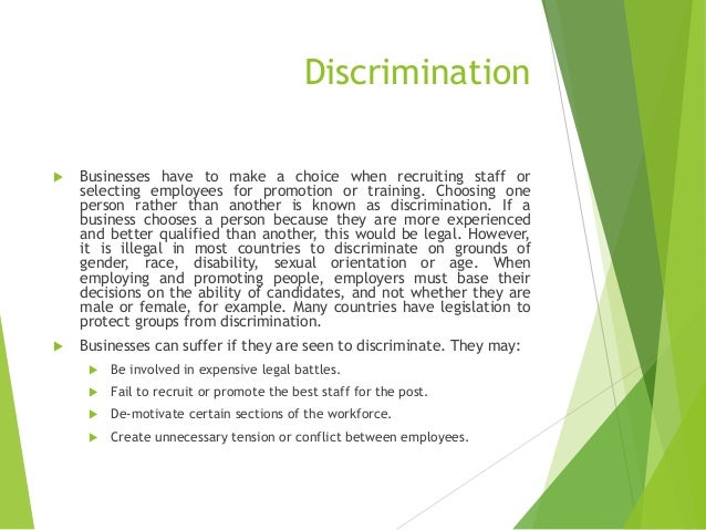 Legislation and Human Resources