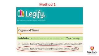 Bills (Cth) Using Legify | PPSX | Surgery | Medical Health