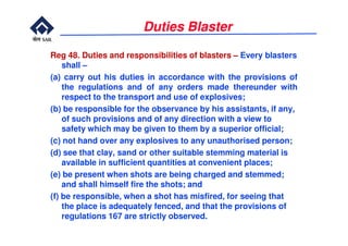 Duties of blaster | PDF
