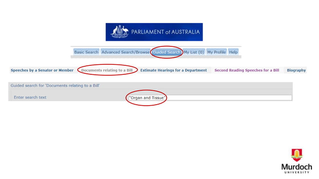 Explanatory Memoranda (Cth) Using ParlInfo | PPT