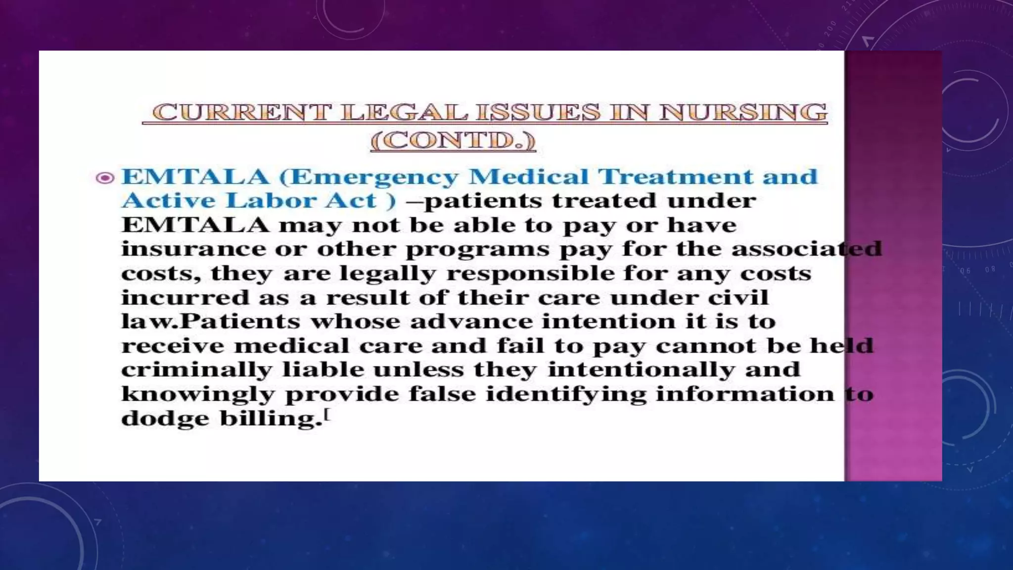 Legislation in nursing | PPTX