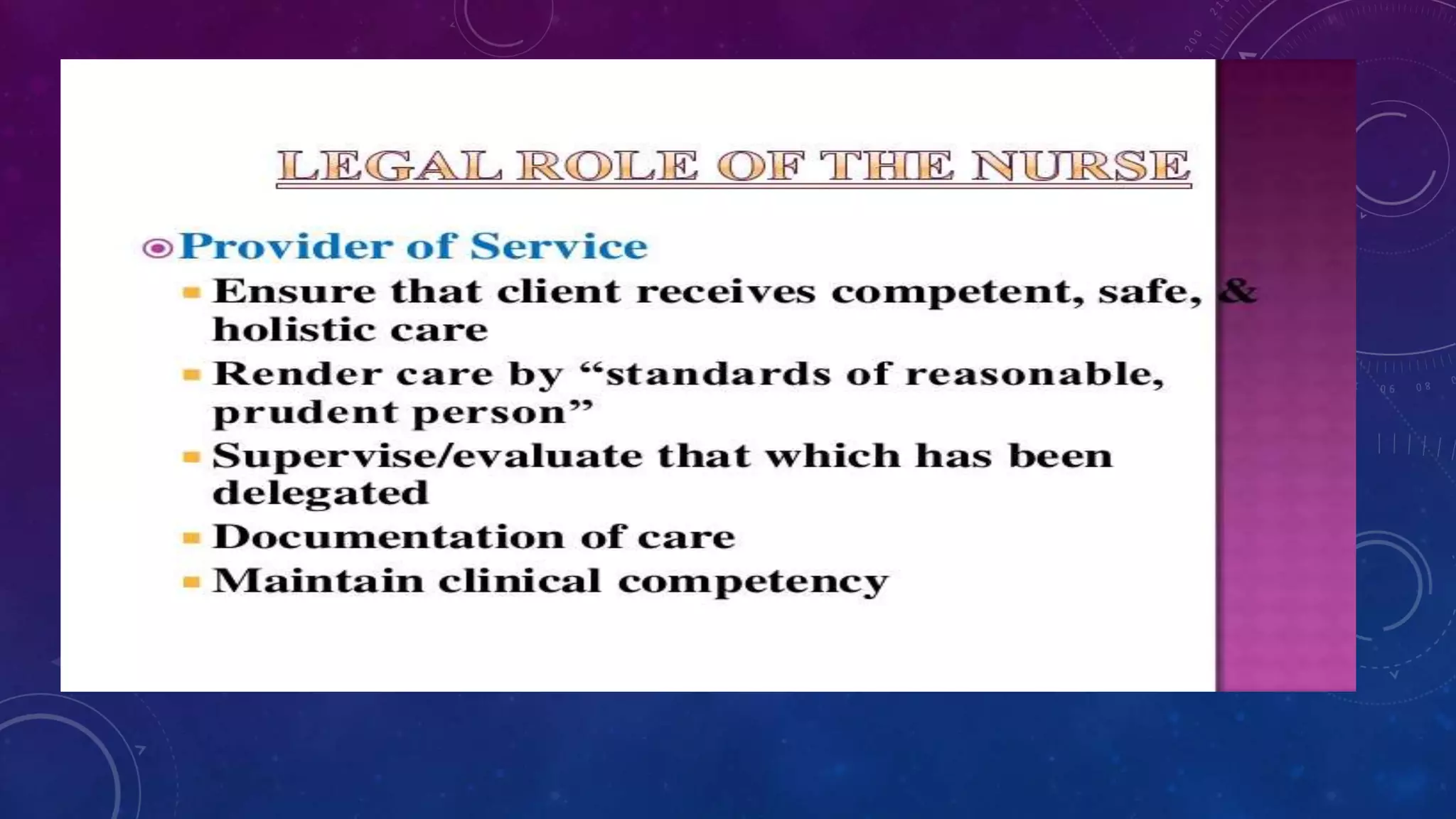 Legislation in nursing | PPTX