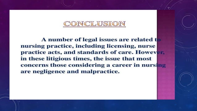 Legislation in nursing | PPTX | Healthcare Industry | Industries