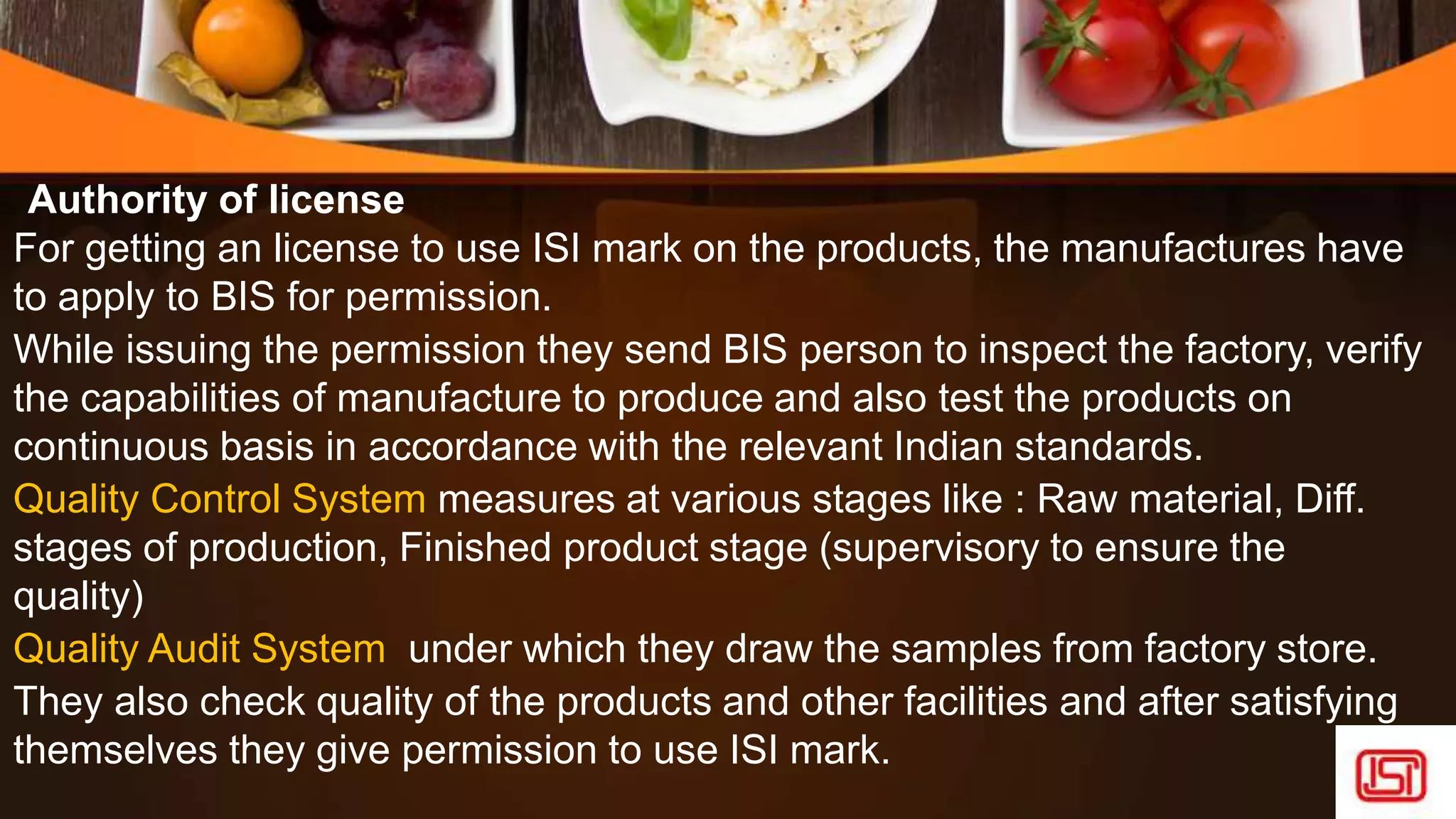 Legislation regulations of food products | PPTX
