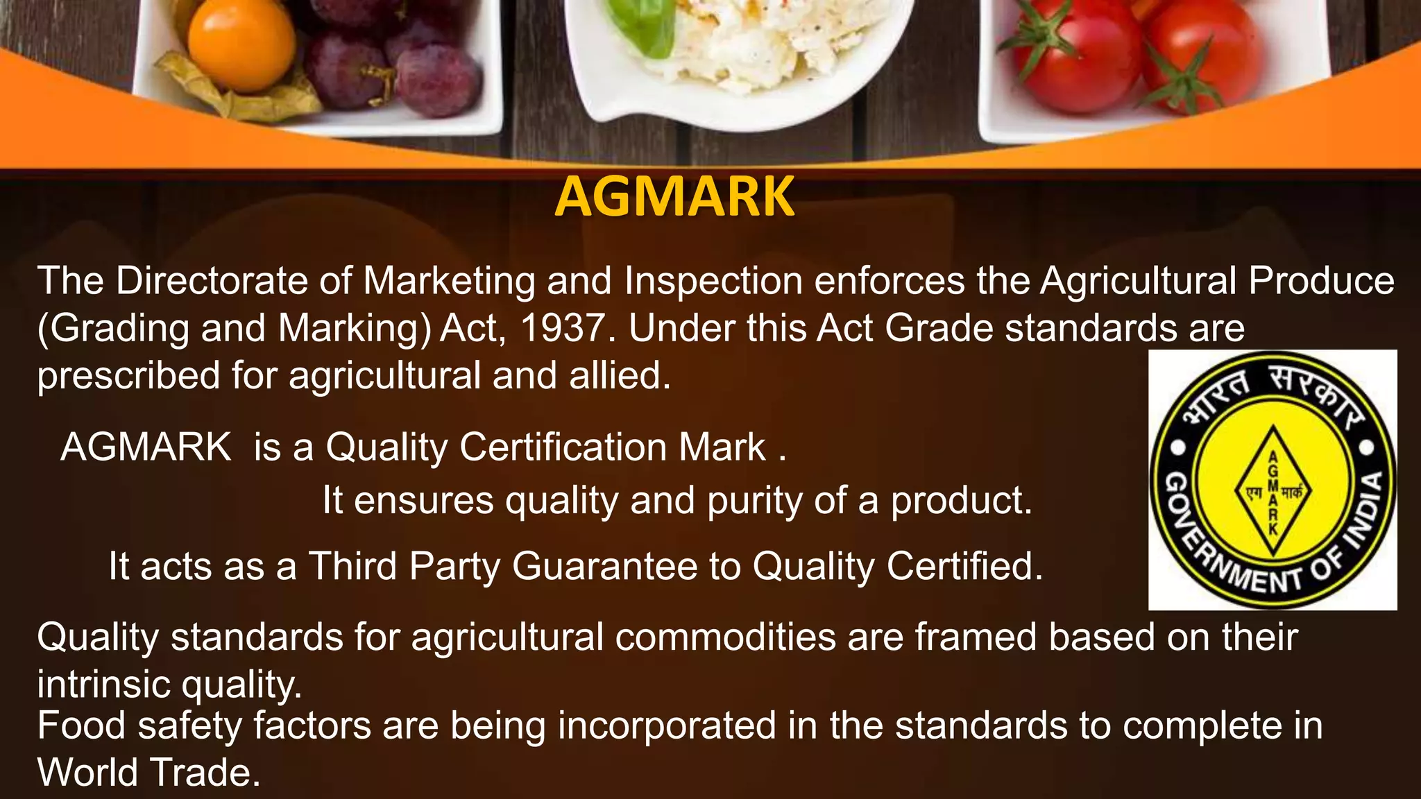 Legislation regulations of food products | PPTX