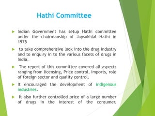 Legislations of pharmacy in india | PDF