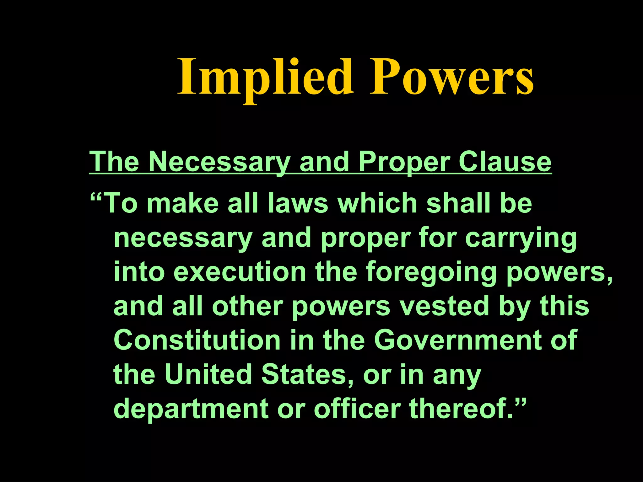 Legislative Branch Notes | PPT