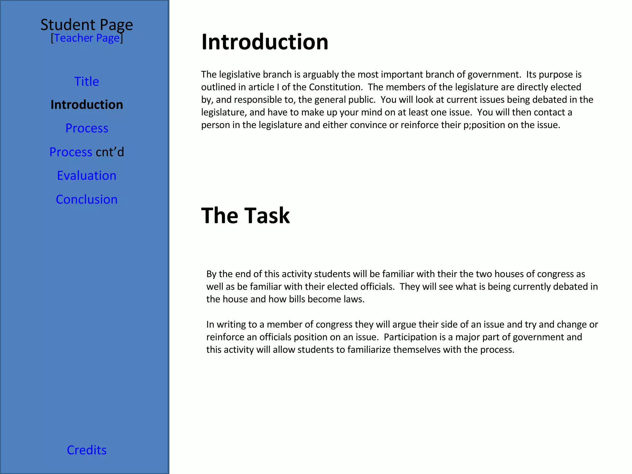 Legislative Branch Webquest | PPT