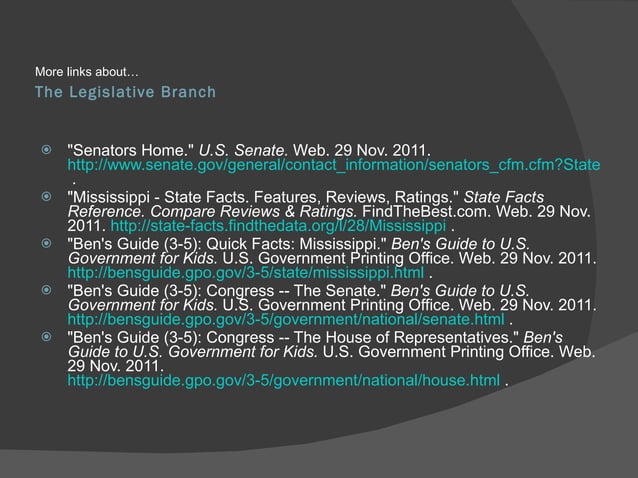 Legislative Branch PowerPoint | PPT | Law