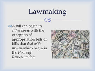 Legislative branch lawmaking process | PPTX
