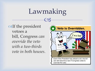 Legislative branch lawmaking process | PPTX