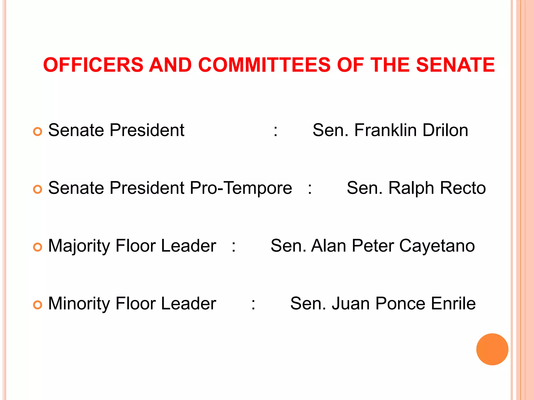 Legislative branch ph | PPT
