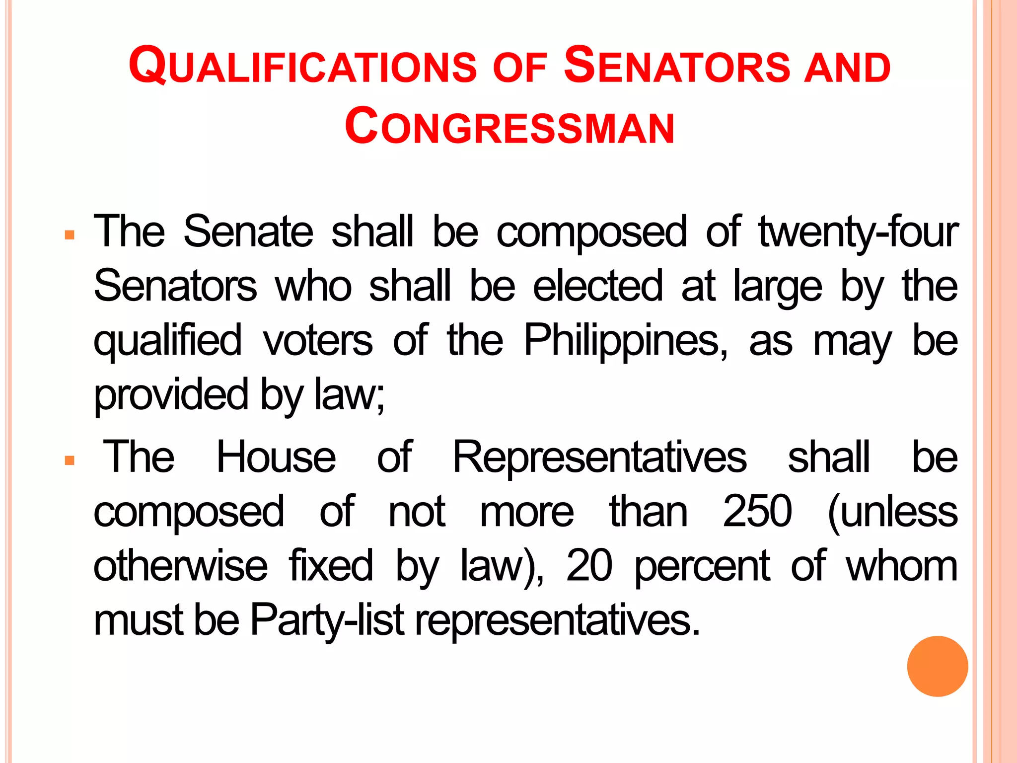 Legislative branch ph | PPT