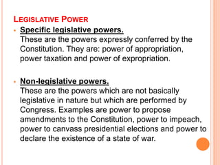 Legislative branch ph | PPT