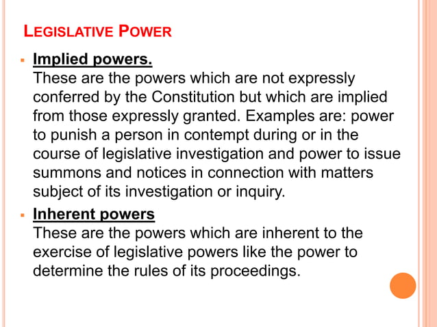 Legislative branch ph | PPT