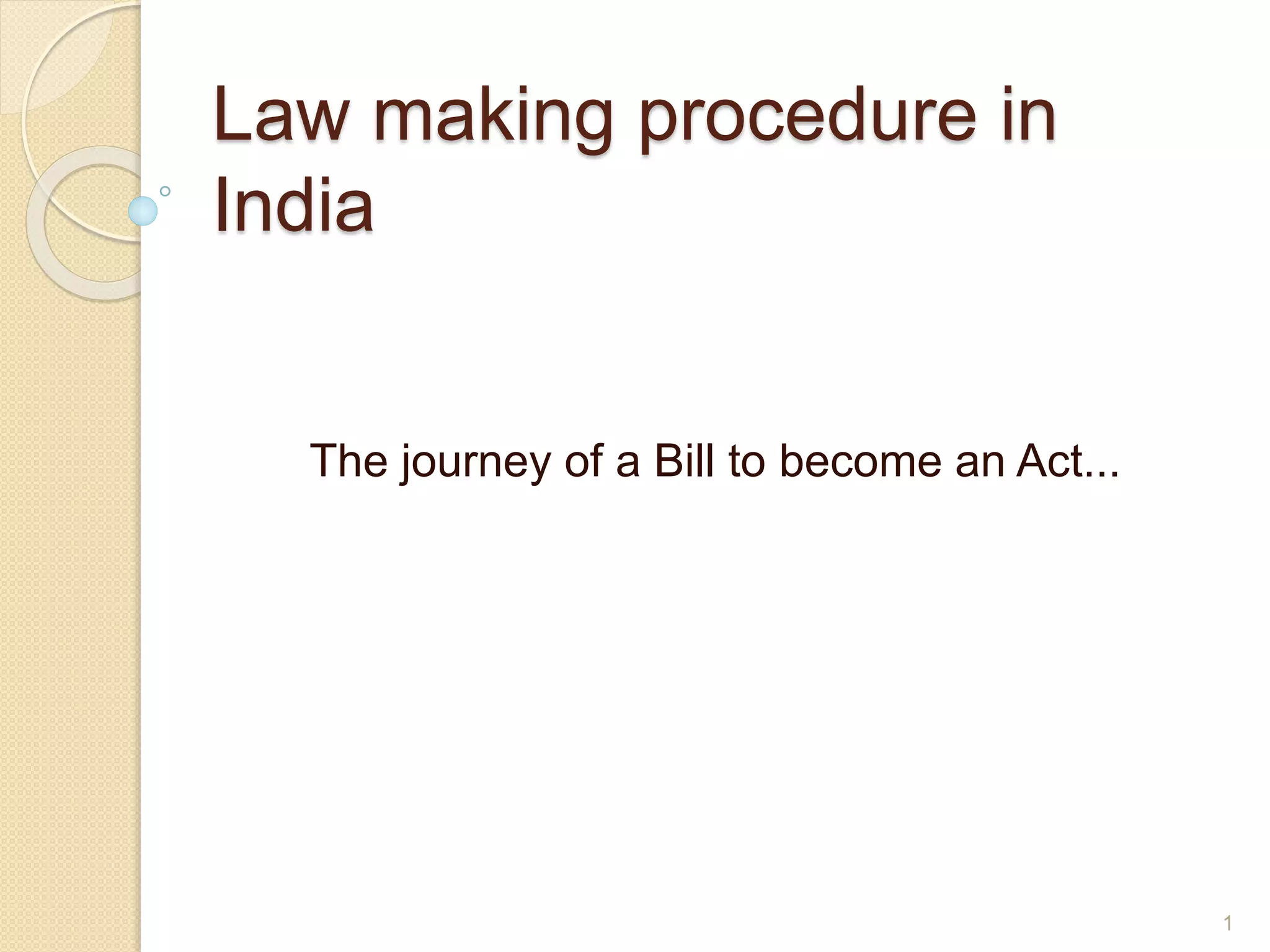 Legislative process | PPTX