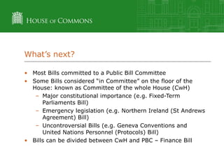 Primary legislation in the House of Commons | PPT | Free Download