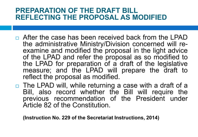Legislative Proposal (Bill) Making Process in Bangladesh | PPTX ...