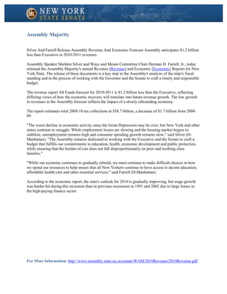 Legislature Revenue Reports | PDF