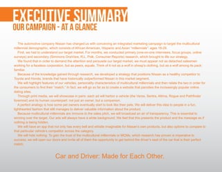 NSAC Nissan Campaign Plans Book | PDF