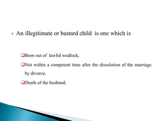 Legithmacy of a child | PPTX
