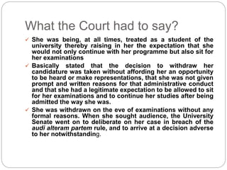 Legitimate expectation evolution | PPTX