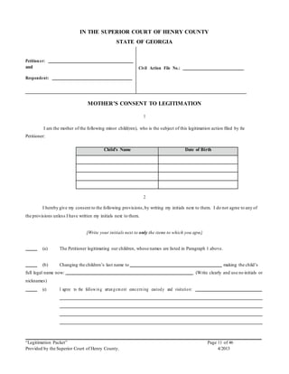 Legitimation packethenry | DOCX