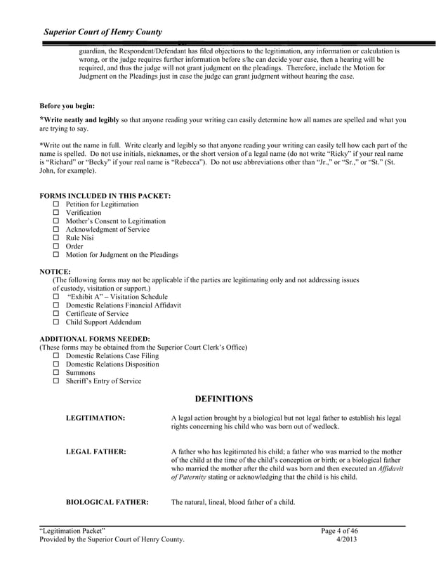 Legitimation packethenry | PDF