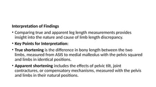 Leg Length Measurement true and apparent measurement limb length ...
