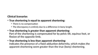 Leg Length Measurement true and apparent measurement limb length ...